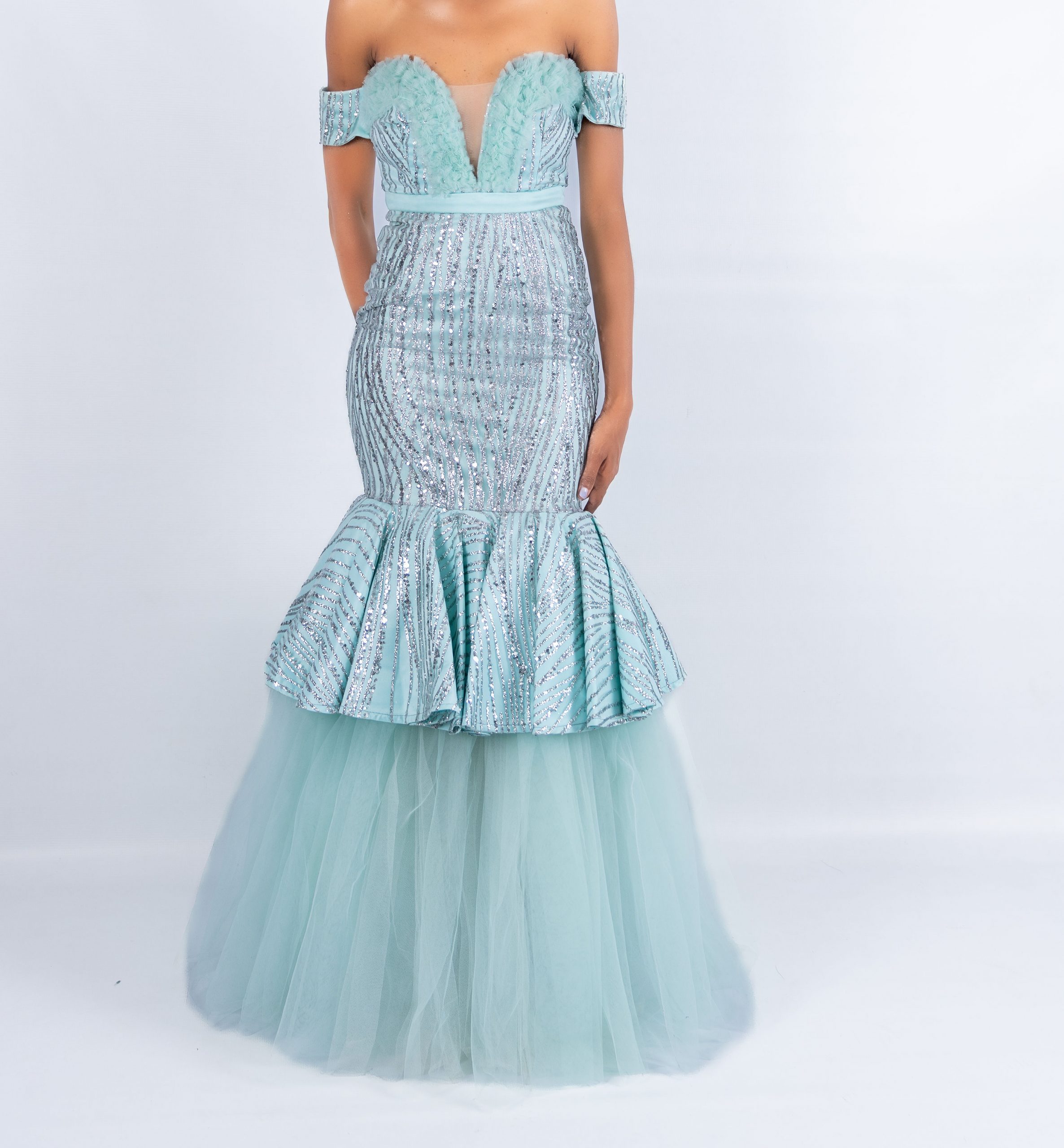 Mint Mermaid dress - Mia Dress Rentals